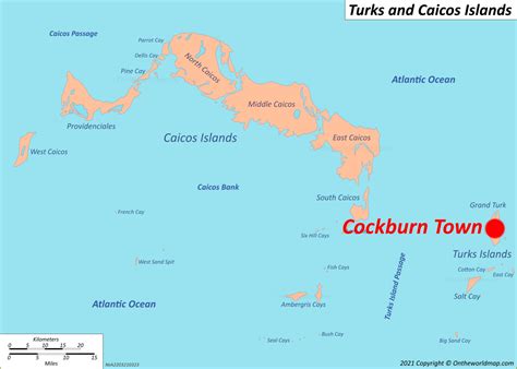 Cockburn Town Map Turks And Caicos Islands Maps Of Cockburn Town