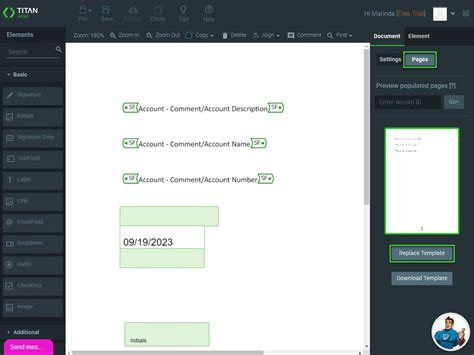 Replace Template Titan Sign