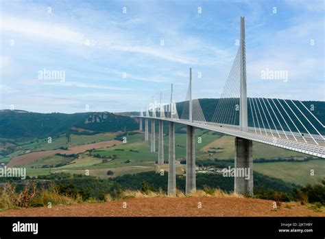The Millau Viaduct Is A Multi Span Cable Stayed Bridge Across The Gorge