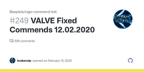 VALVE Fixed Commends 12 02 2020 Issue 249 BeepIsla Csgo Commend