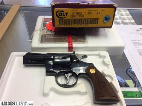 ARMSLIST For Sale Colt Combat Python Blued Unfired RARE