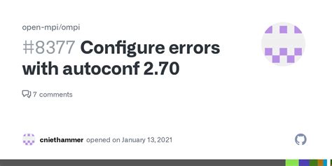 Configure Errors With Autoconf 2 70 Issue 8377 Open Mpi Ompi GitHub