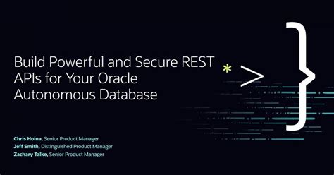 Oracle Developers On Linkedin Build Powerful And Secure Rest Apis For