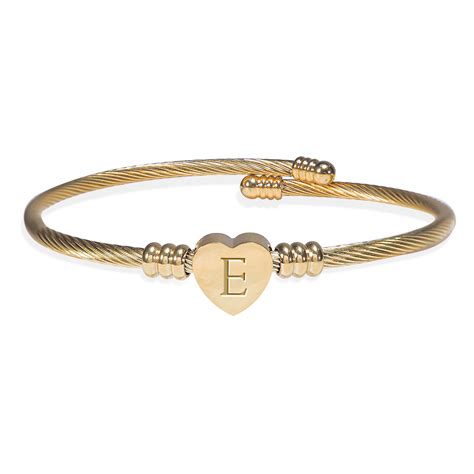 Custom Initial Bangle Bracelet Pg102294