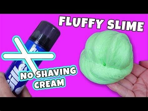 HOW TO MAKE FLUFFY SLIME WITHOUT SHAVING CREAM No Borax No Contact Solution Fluffy Slime