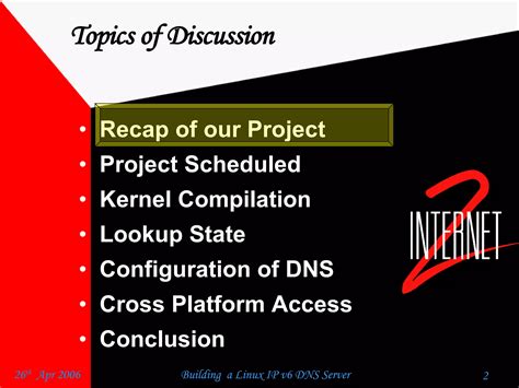 building linux ipv6 dns server complete presentation ppt