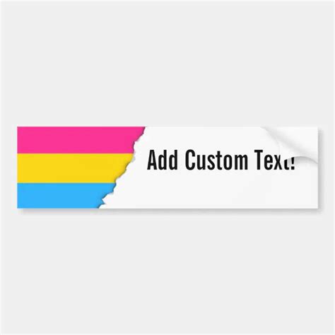 Pansexual Pride Flag Bumper Sticker Zazzle