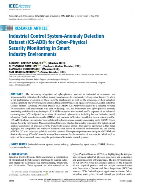 industrial control system anomaly detection dataset ics add for cyber
