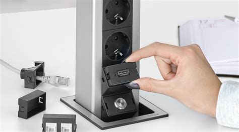 Evoline Port Push 3x Fits Virtually Flush With The Work Surface