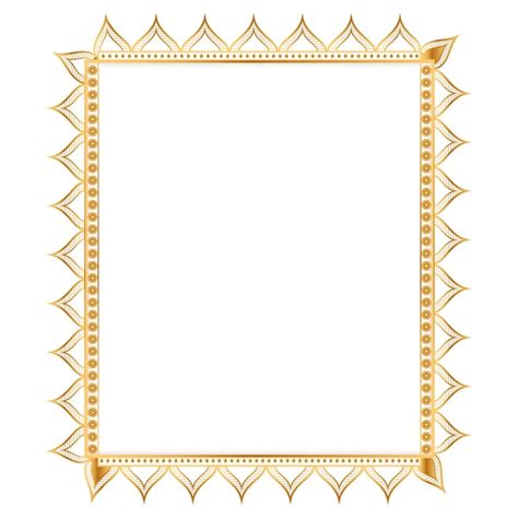 Premium Vector Rectangle Golden Frame Border