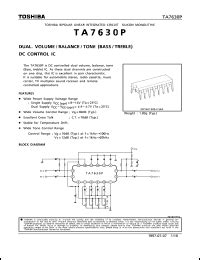 Toshiba TA7630 Datasheet.