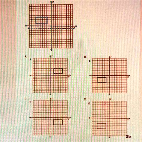 solved please help which graph shows a reflection of the rectangle