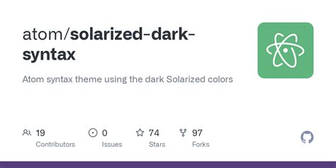Github Atomsolarized Dark Syntax Atom Syntax Theme Using The Dark