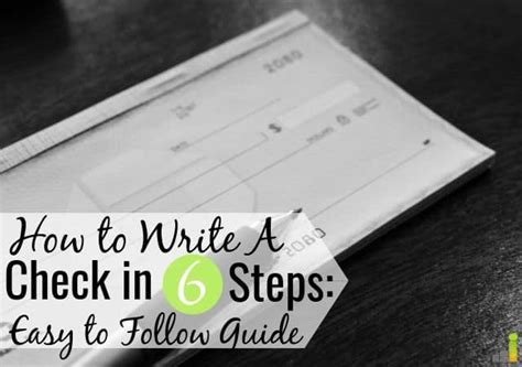 How To Write A Check Fill Out A Check In Easy Steps