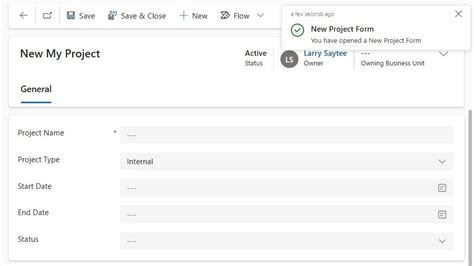 In App Notifications Within Model Driven Apps