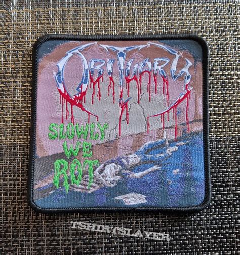 Obituary Slowly We Rot Patches Tshirtslayer Tshirt And Battlejacket Gallery