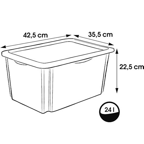 Mickey Mouse Storage Box With Lid 24 Litre Cloudy Blue