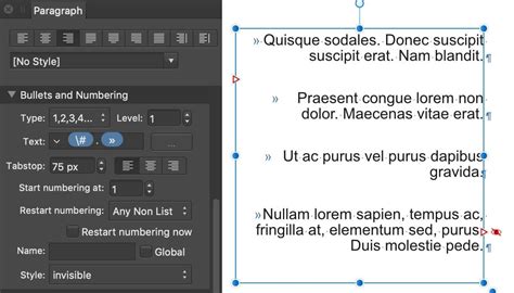 Right Aligned Lists Bullet Points Desktop Questions MacOS And Windows Affinity Forum