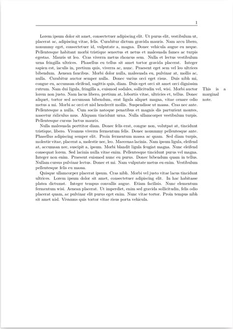 Marginpar Margins With Landscape And Page Header Tex Latex Stack