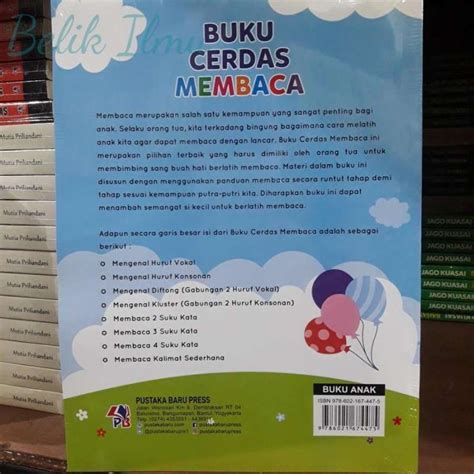 Jual Buku Cerdas Membaca Panduan Bagi Orang Tua Di Seller Belik Ilmu ...
