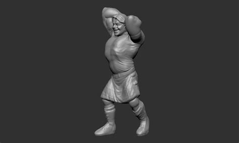 Obj File Hot Rod Roddy Piper Hasbro Ljn Style Wrestler・3d Printable Model To Download・cults