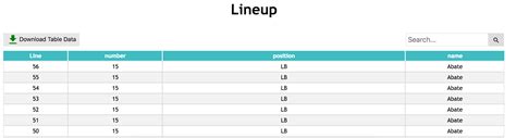 Npm React Js Table With Csv Dl Skypack