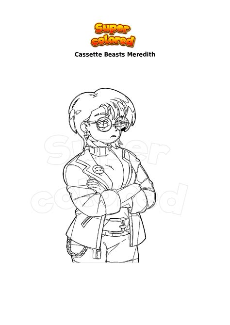 Ausmalbild Cassette Beasts Meredith
