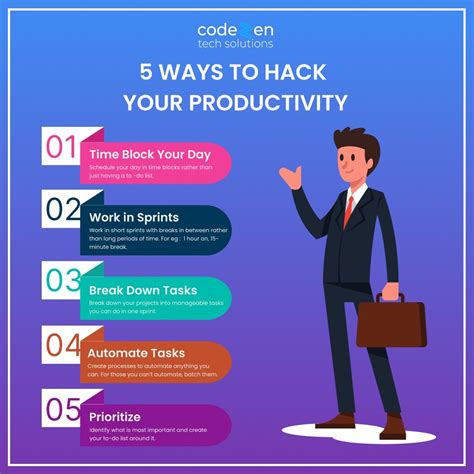 Boost Productivity With These 5 Simple Hacks Codezen Tech Solutions