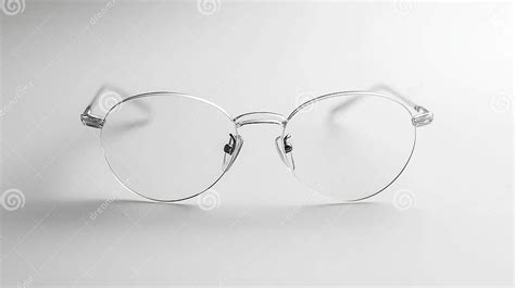 Modern Clear Prescription Glasses With A Minimalist Design Stock Image