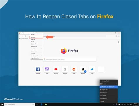 How To Reopen Closed Tabs On Firefox SmartWindows