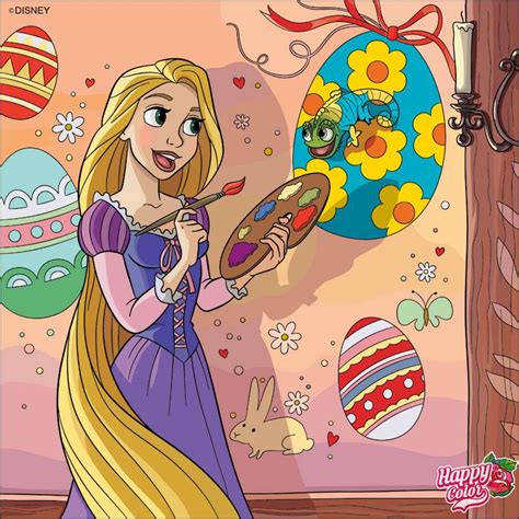 Rapunzel Y Pascal Se Preparan Para La Pascua Rompecabezas En Línea