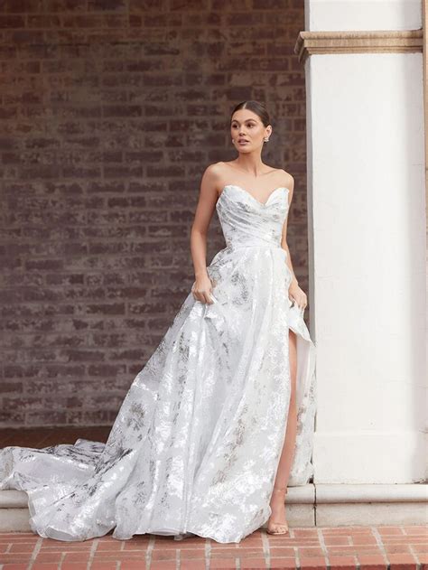 18 Silver Wedding Dresses For Your Mirrorball Moment