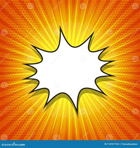 Superhero Background Comic Cartoon Backdrop With White Cloud Halftone