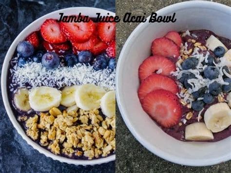 How To Make Jamba Juice Acai Bowl Recipe At Home