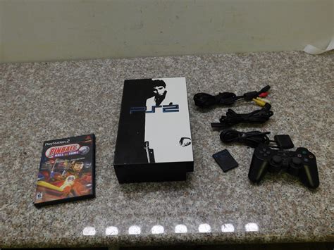 Ps2 Fat Console Bundle Scarface Decal 1 Controller Cables And Memory Card