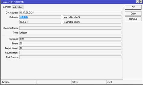 ospf receive one dst address with two gateway forwarding protocols