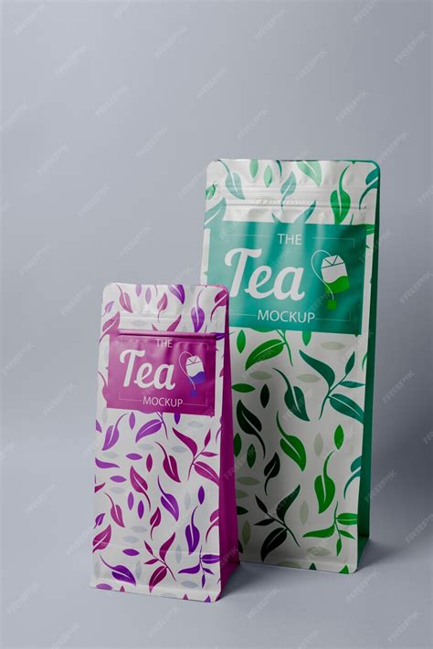 종이 차 포장 목업 프리미엄 Psd 파일