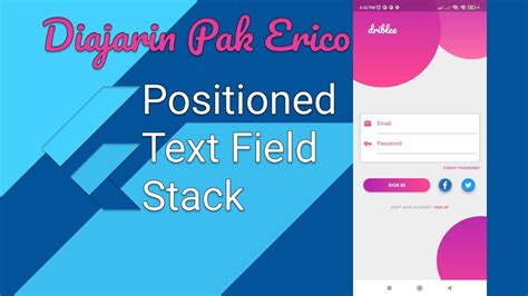 Belajar Floating Action Button Stack Positioned Text Field Di Flutter YouTube