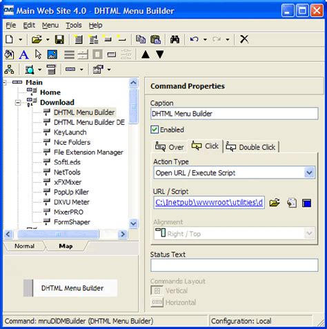 DHTML Menu Builder Descargar