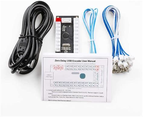 Easyget Arcade Game Controller Zero Delay Encoder Usb To Arcade Joystick And Happ Arcade Buttons