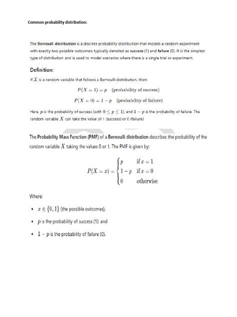Applications Of Bernoulli Distribution Pdf Probability Distribution