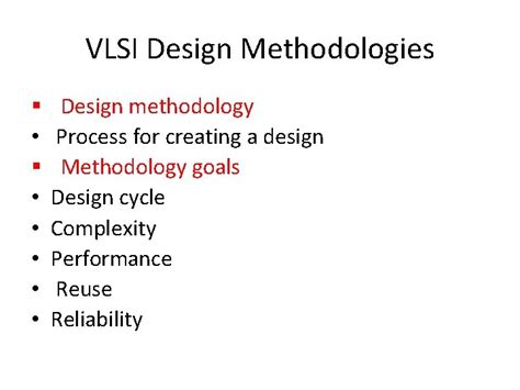 chapter 1 vlsi design methodology outline introduction vlsi