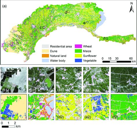 land cover classification map for hetao in 2021 a for splc method