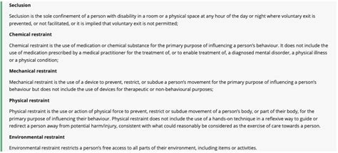Regulated Restrictive Practices Schemewise Pty Ltd