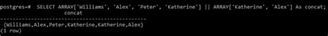 Array Operators In Postgresql — Commandprompt Inc