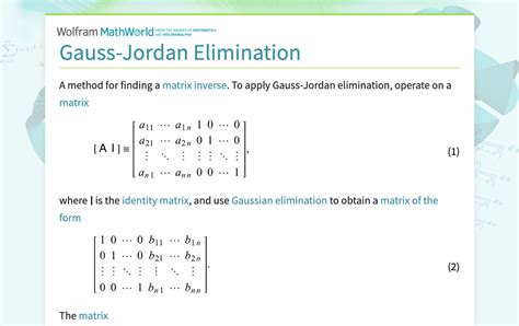 gauss jordan