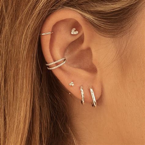 Pendientes Dosaes Unique Ear Piercings Ear Jewelry Piercings
