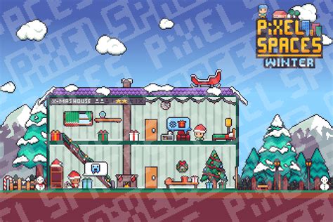 Pixel Spaces New Assets 7 Winter ️72 Assets Pixel Spaces 2d Life Simroom Building