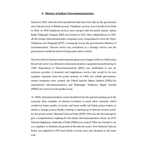 Project Report Templates 16 Free Word Excel And Pdf Formats Samples