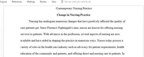 Explain How Nursing Practice Has Changed Over Time And How This